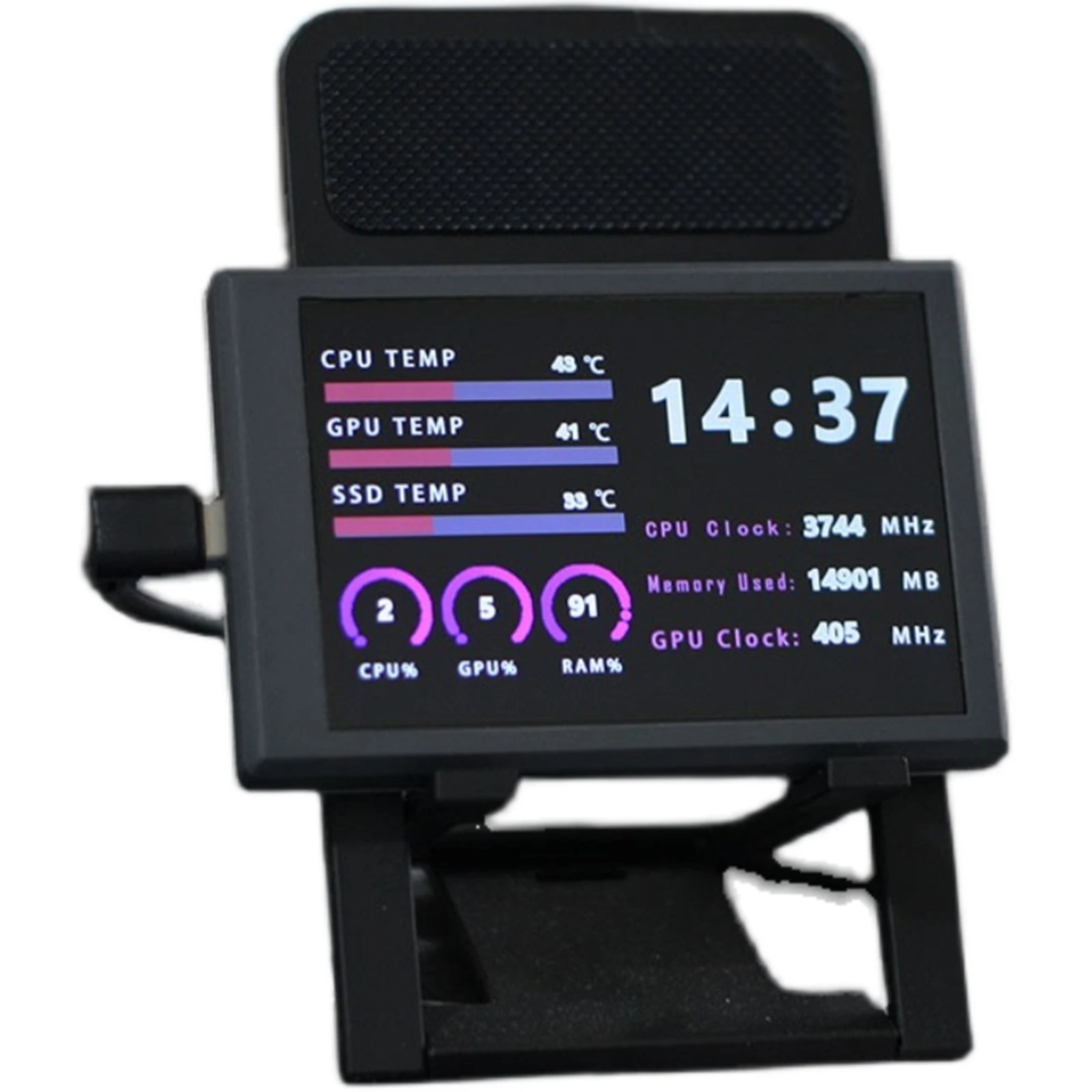 Monitor komputerowy do obudowy Mini bx, 3.5 Cal, IPS, ekran dodatkowy ...