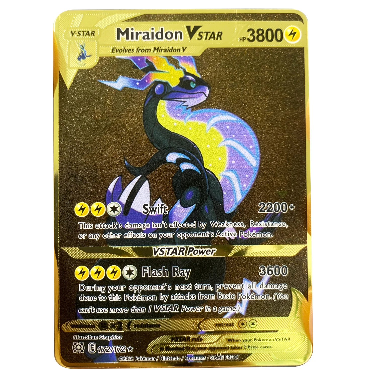 2024New Pokémon Cards Metal Letters English Iron Cards Mewtwo Pikachu ...
