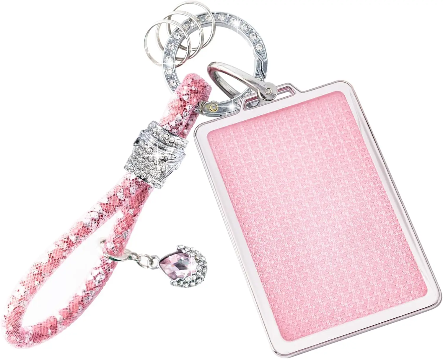 Key Card Holder Fit for Tesla,Car Key Card Case with Bling Keychain for ...