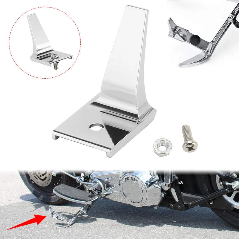 Chrome Motorcycle Stand Kickstand Extension Kit with Accessories For ...