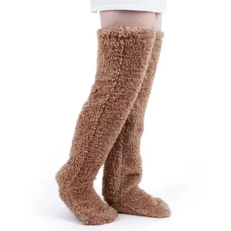 Fluffy-Thigh-High-Socks-Teddy-Legs-Snuggle-Long-Paws-Fuzzy-Leggings ...