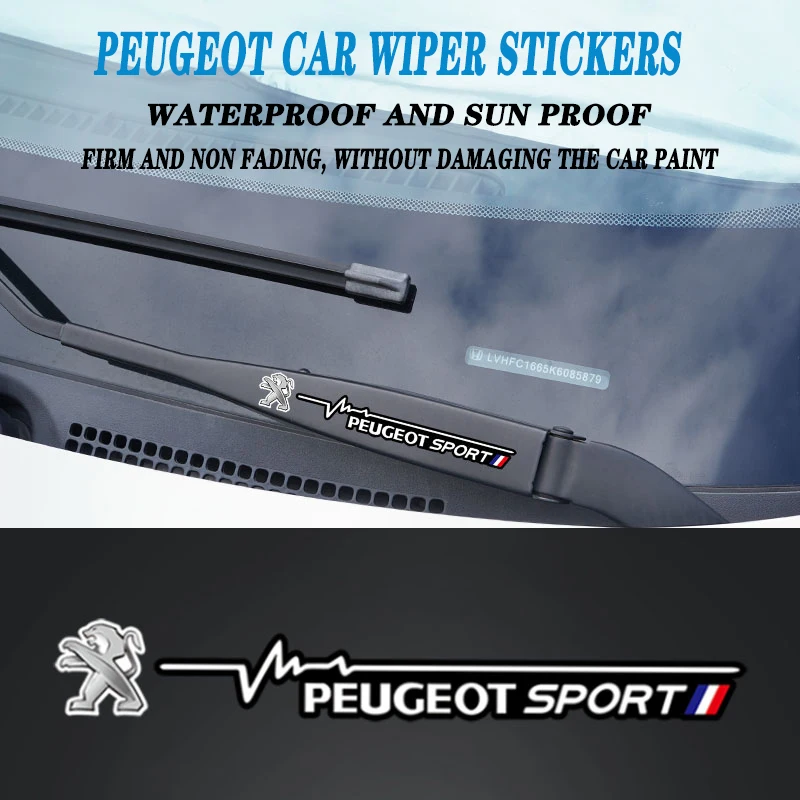 Car-Wiper-stickers-Door-Sticker-Decal-Styling-Decoration-For-Peugeot ...