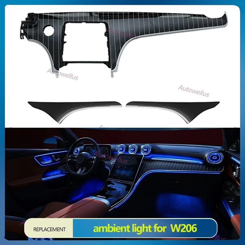 Car-Dashboard-for-Mercedes-Benz-W206-Striped-Center-Console-Trim-Panel ...