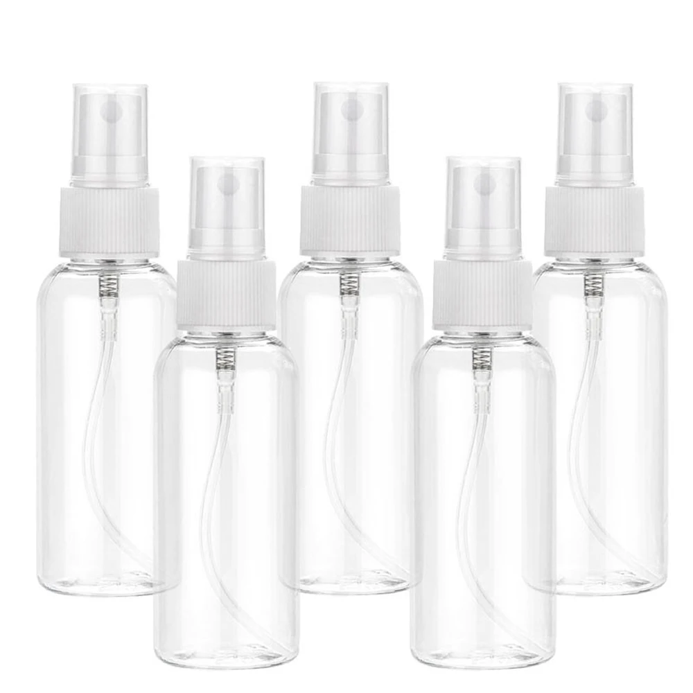 5Pcs-10-20-30-50-100ml-Refillable-Transparent-Plastic-Perfume-Atomizer ...
