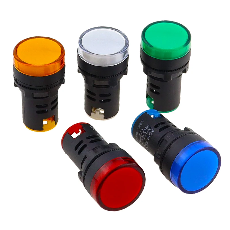 22mm-Panel-Mount-LED-Power-Electronic-Indicator-Pilot-Signal-Light-Lamp ...