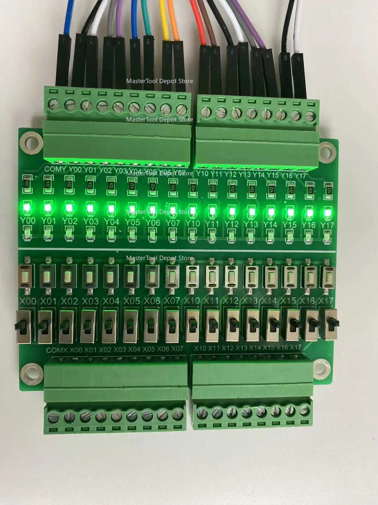 PLC debug board/simulation board/16-channel input and output test board ...