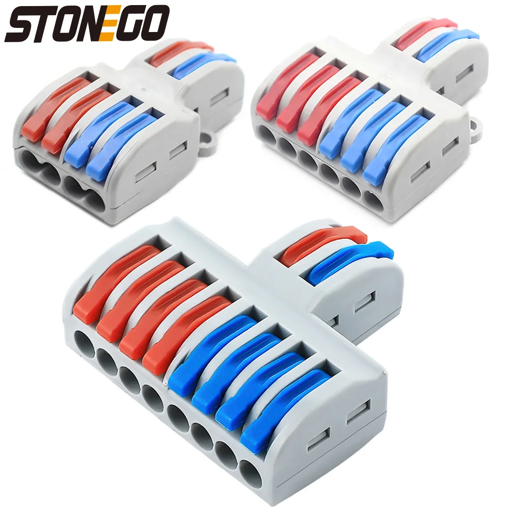 STONEGO-Mini-Wire-Fast-Connector-2-In-4-6-8-Out-Splitter-Terminal ...
