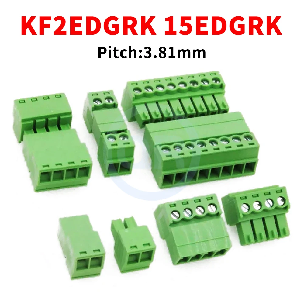 (5/10 Sets) KF 2EDGRK + 2EDGK 3.81mm Air-to-Solderless JM ( 15EDGRK ...