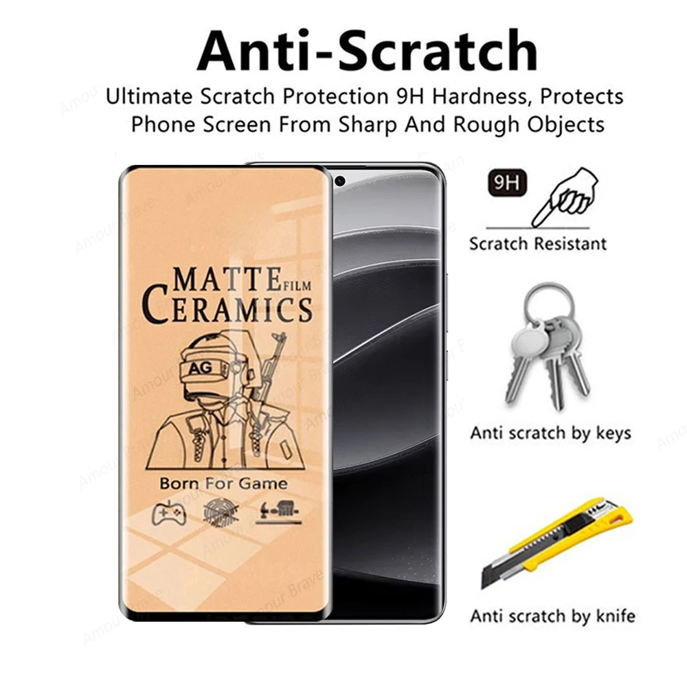 4-in-1 Soft Matte Ceramic Screen and Camera Lens Protector for Xiaomi ...