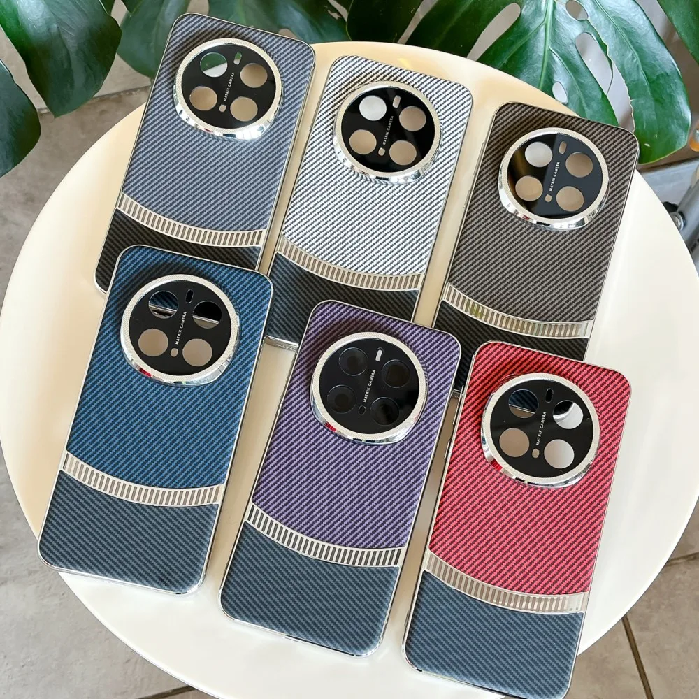 For Huawei Honor Magic 7 Pro Case Luxury PU Fashion carbon fiber ...