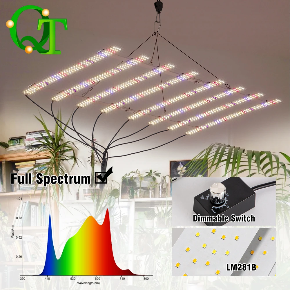 100W/200W Full Spectrum LED Plant Growth Lamp LM281B Adjustable Light ...