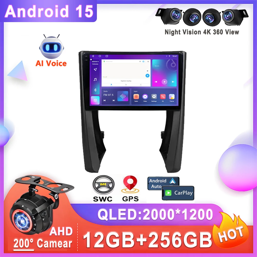 Car DVD Android 15 For Porsche Cayman 987 2005 - 2012 Multimedia Player ...