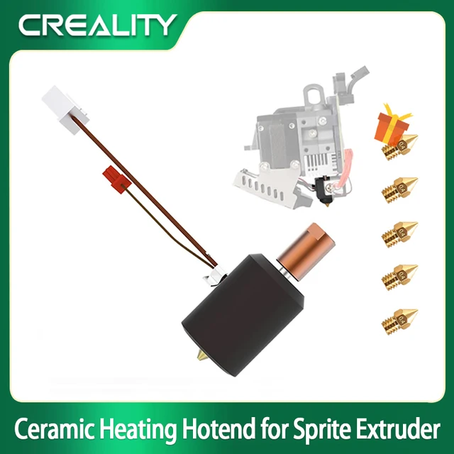 Creality Sprite Extruder Ceramic Heating Hotend Kit Extra Thermistors ...