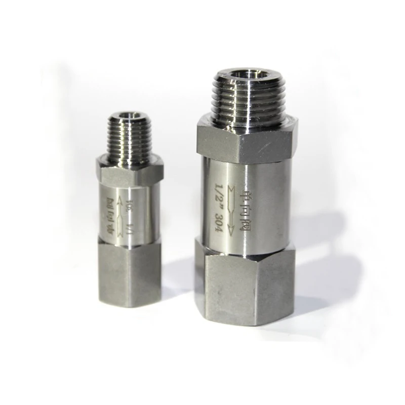 Check Valve 1/8" 1/4 1/2 3/4 Inch Male To Female Thread Stainless Steel ...