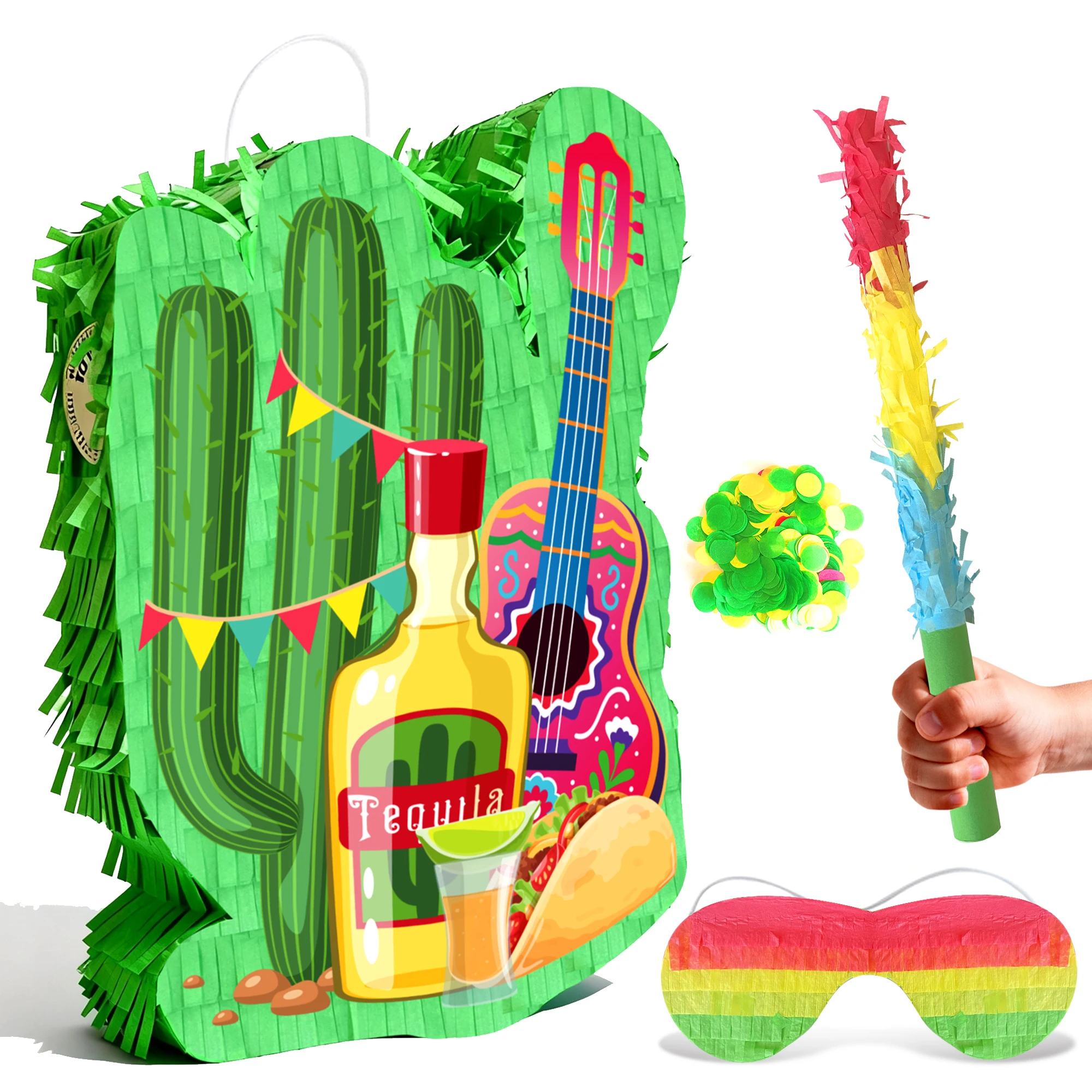 4 Pcs Mexican Fiesta Party Pinata Set-15'' Mexican Fiesta Theme Piñata ...