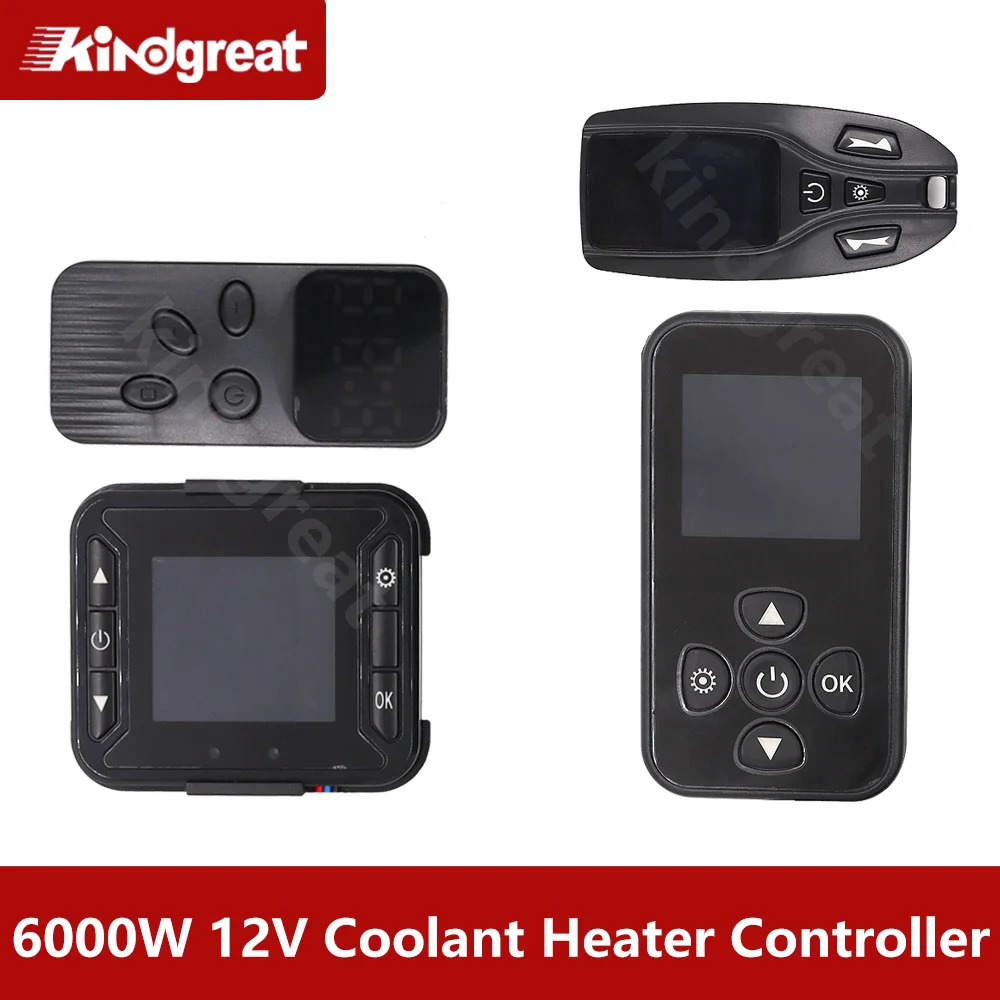 12V 6KW Diesel Coolant Parking Heater Controller LCD Switch For RV Car ...