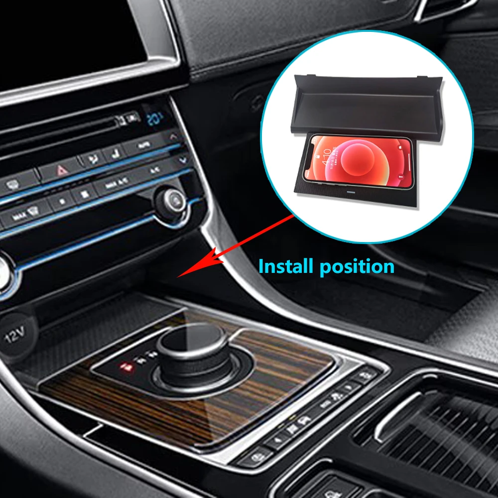Center Console Wireless Charging Pad For Jaguar Xe Xf Xfl 2017 2018 F ...