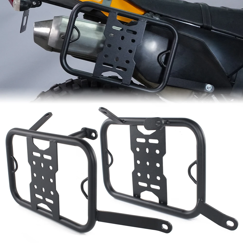 Motorcycle-Panniers-Rack-Side-Carrier-Saddlebag-Bracket-Aftermarket-Fit ...