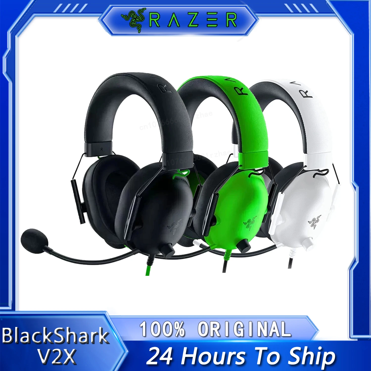 Razer-BlackShark-V2-X-Wired-Esports-Headset-Advanced-Passive-Noise ...