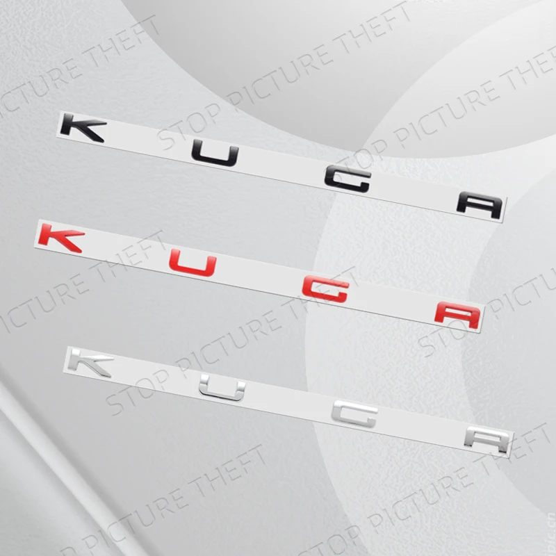 Metal-Alloy-For-Ford-Kuga-Letter-Logo-Car-Trunk-Fender-Sticker ...