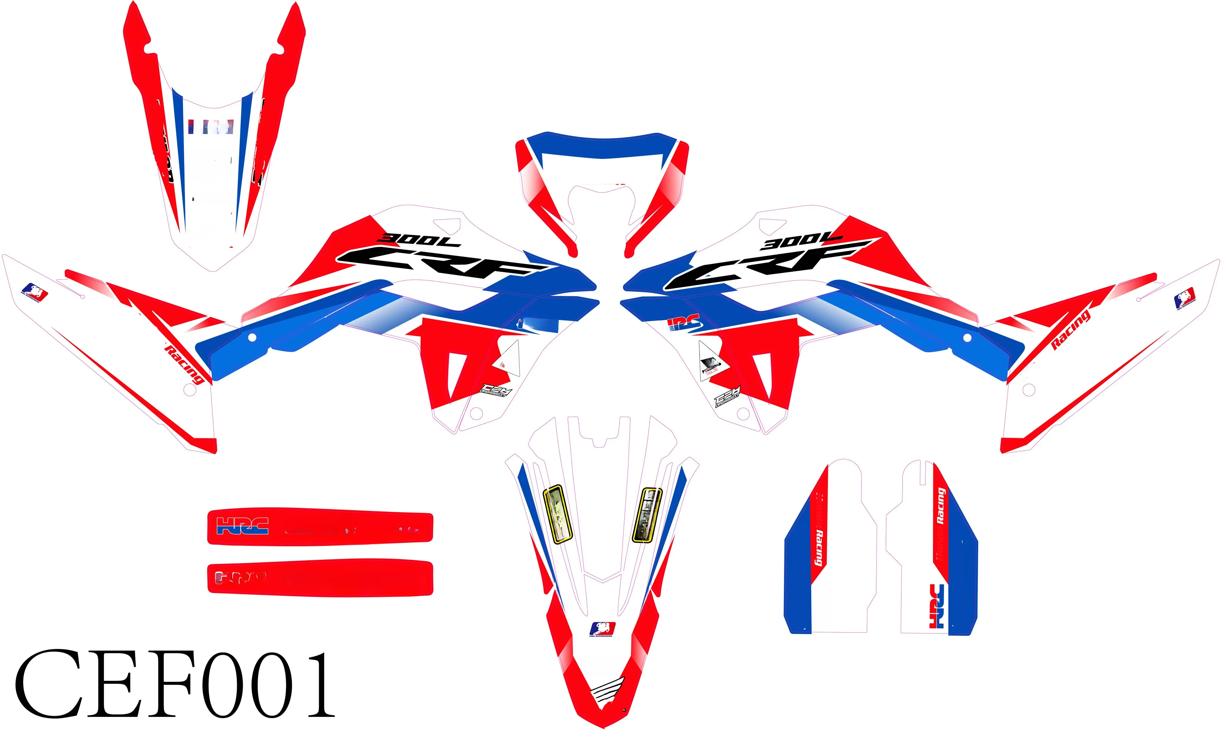 Custom-Motorcycle-CRF300L-DECALS-STICKERS-Graphics-FOR-HONDA-CRF300L ...