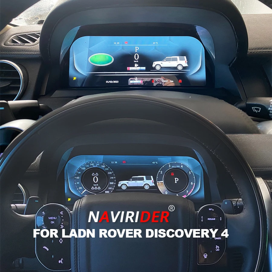 12.3'' LCD Digital Instrument Panel For Land Rover Discovery 4 2010 ...