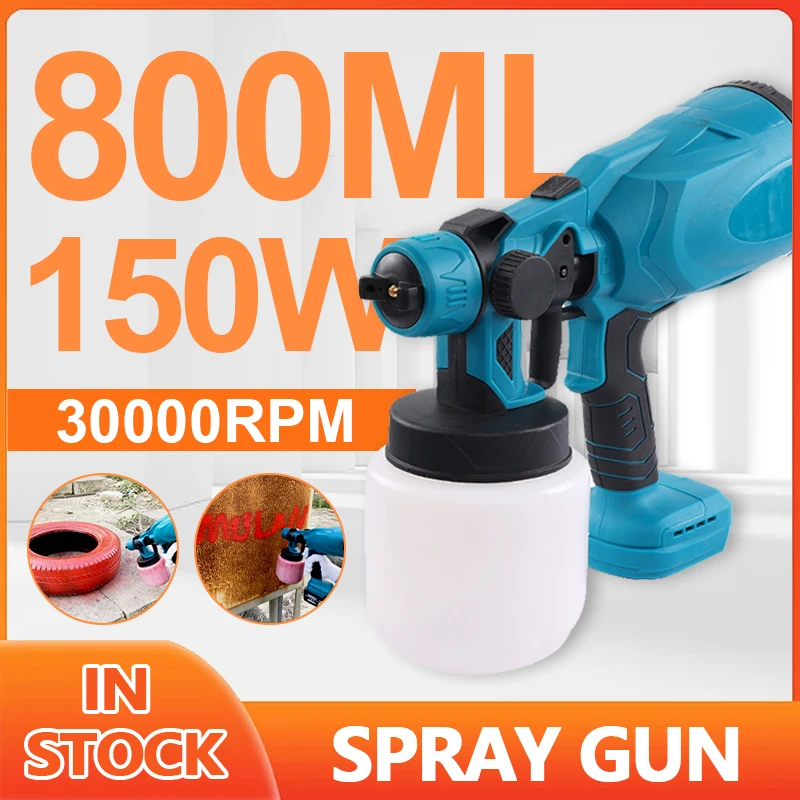 Wireless-Spray-Painting-Machine-800ML-Auto-Furniture-Steel-Coating ...