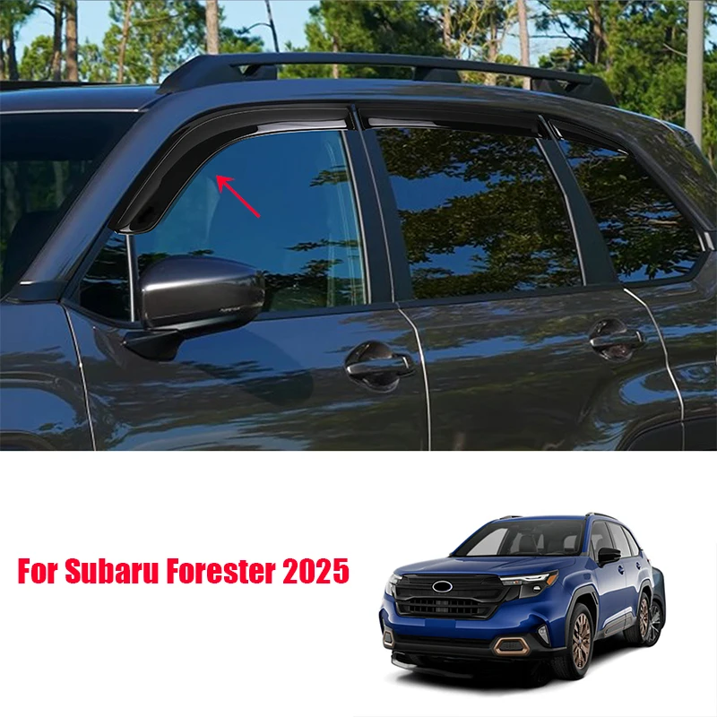 For Subaru Forester 2025 Car windows rain and rain gear ABS material ...