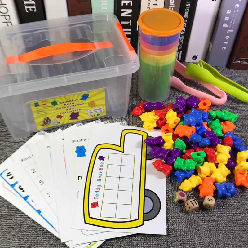Colorful Counting Bears with Matching Cups Sort, Count & Color ...