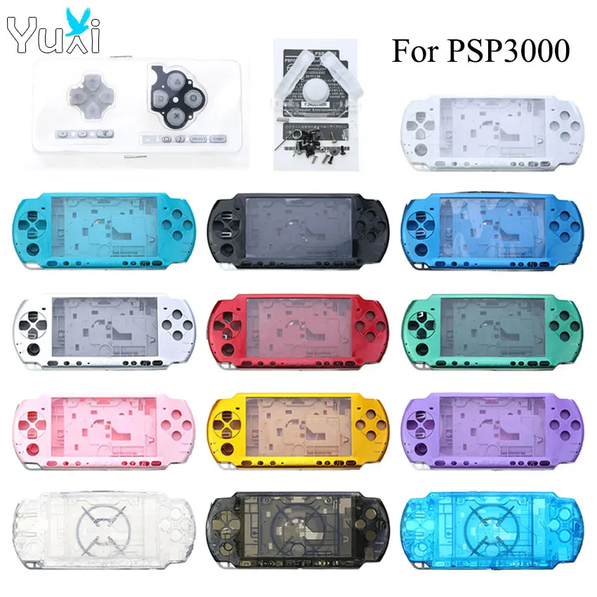 YuXi-For-PSP3000-Game-Console-Replacement-Full-Housing-Shell-Case-Cover ...