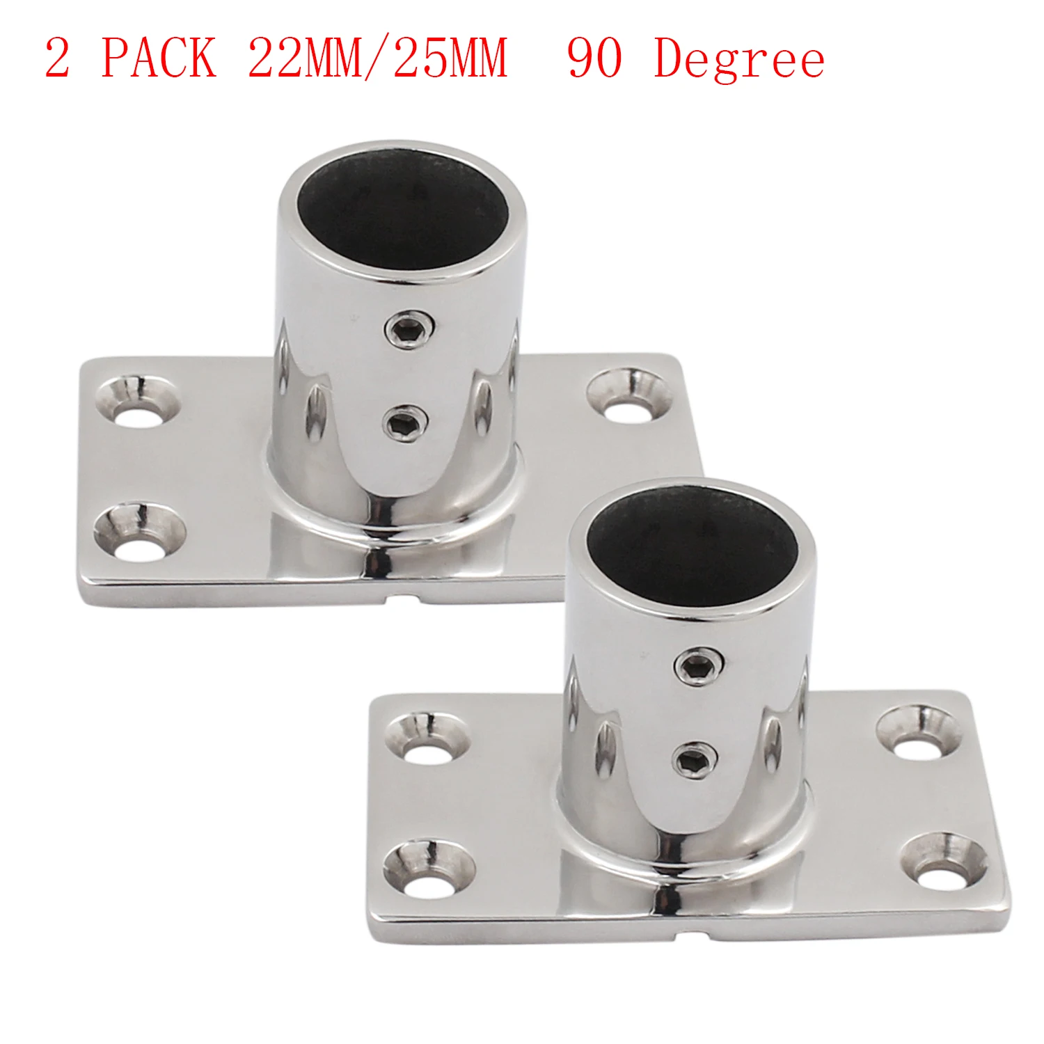 2-Pcs-22mm-25mm-90-Degree-Stainless-Steel-316-Boat-Handrail-Fitting ...