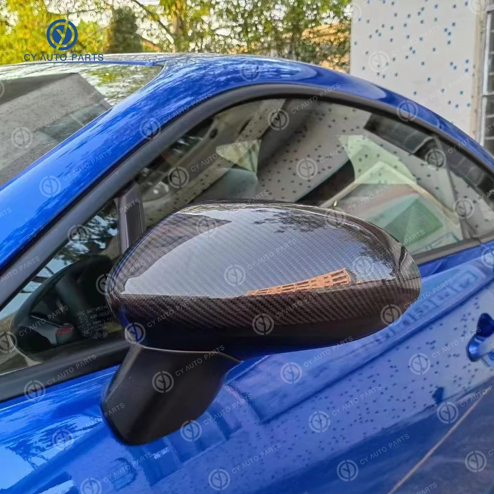 Real-Carbon-Fiber-Side-Mirror-Cover-For-Subaru-BRZ-Rearview-Side-Mirror ...