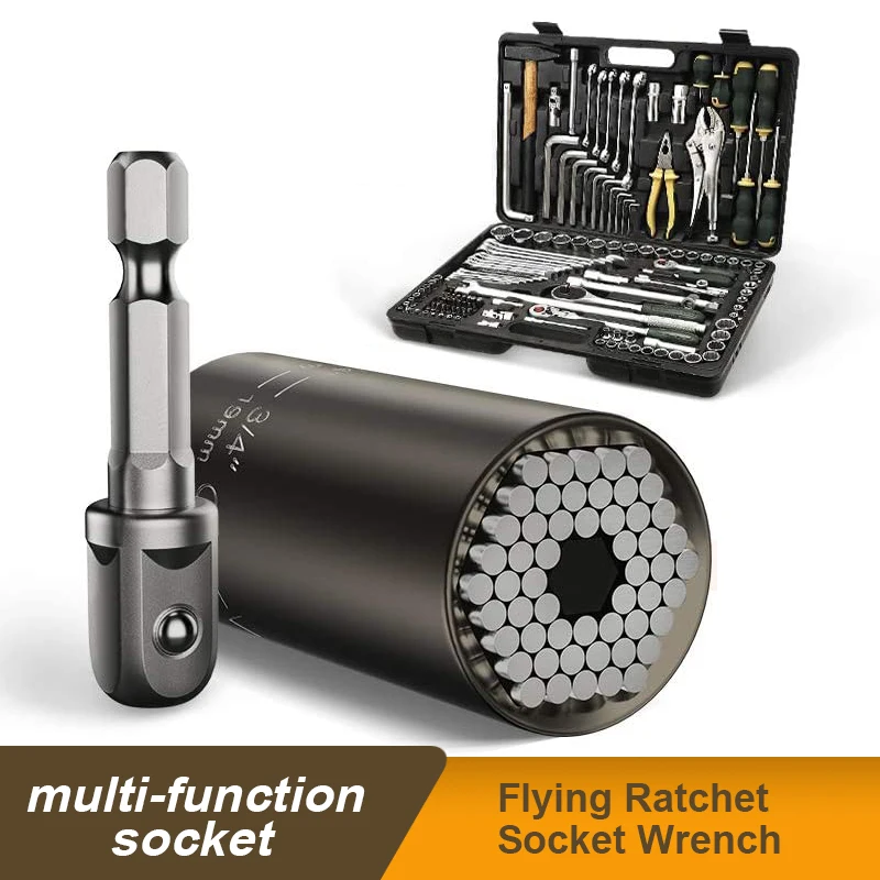 New-Universal-Socket-Tools-Torque-Wrench-Head-Set-7-19mm-Power-Drill ...