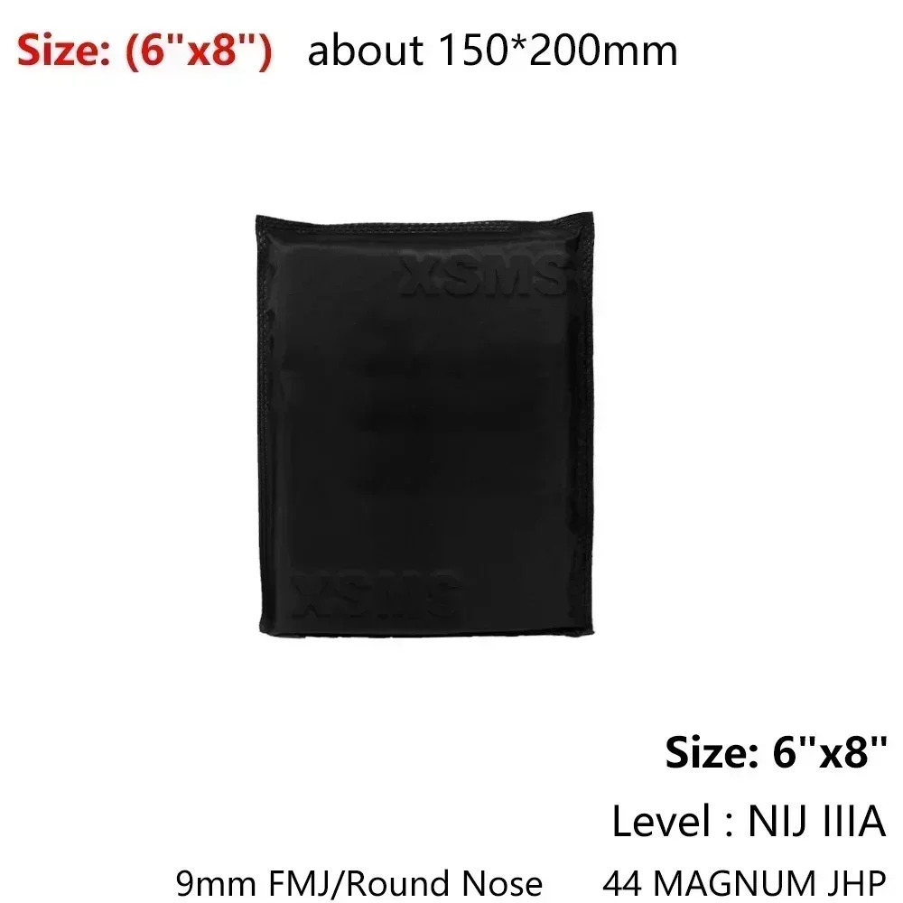 XSMS-1PCS-6X8-150-200-NIJ-IIIA-3A-Soft-Bulletproof-Plate-Ballistic-Vest ...