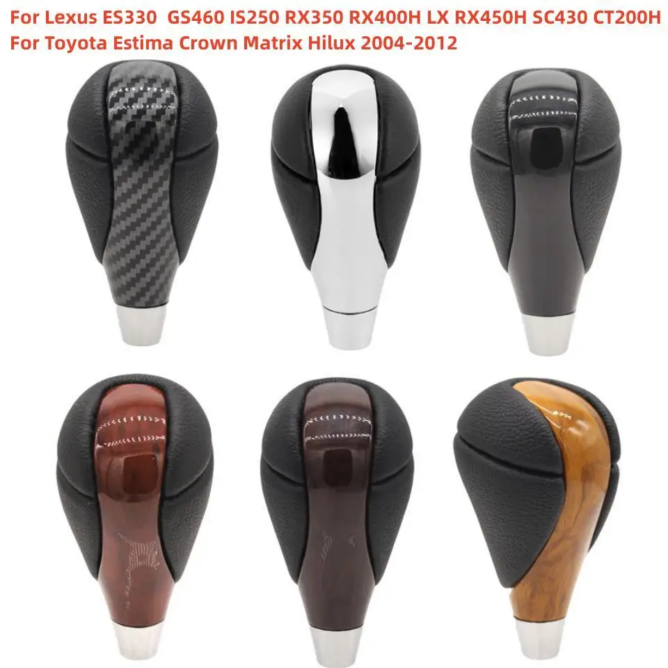 Leather Auto Transmission Gear Shift Knob Hand Lever For Toyota RX350 ...