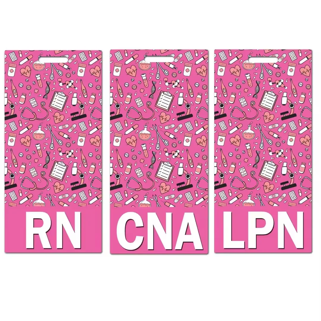 CNA New Style PVC Medical ID Card Badge Tags RN CNA LPN Badge Buddy for ...
