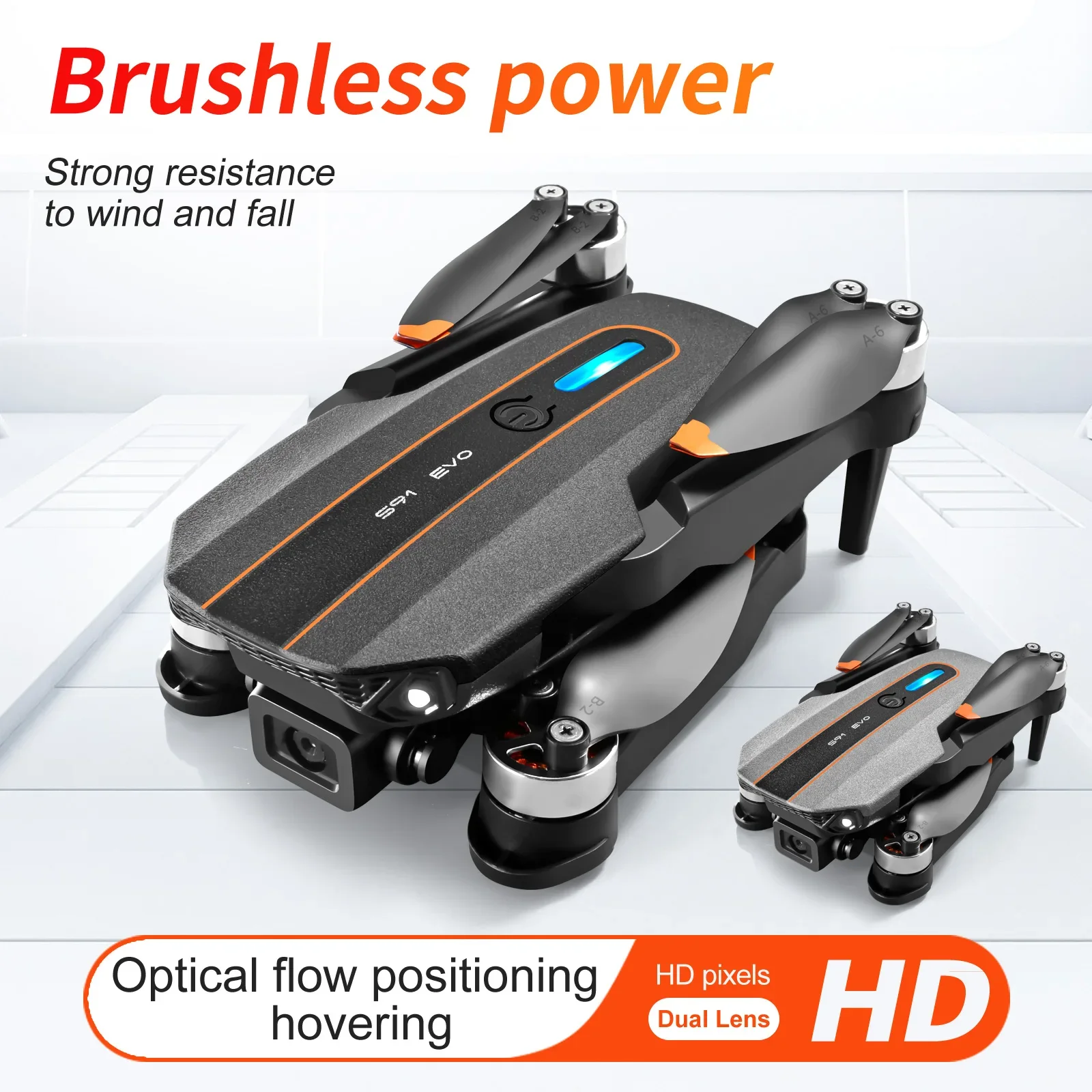 New-S91-Evo-Drone-Optical-Flow-Four-Axis-Windproof-Strong-Brushless ...