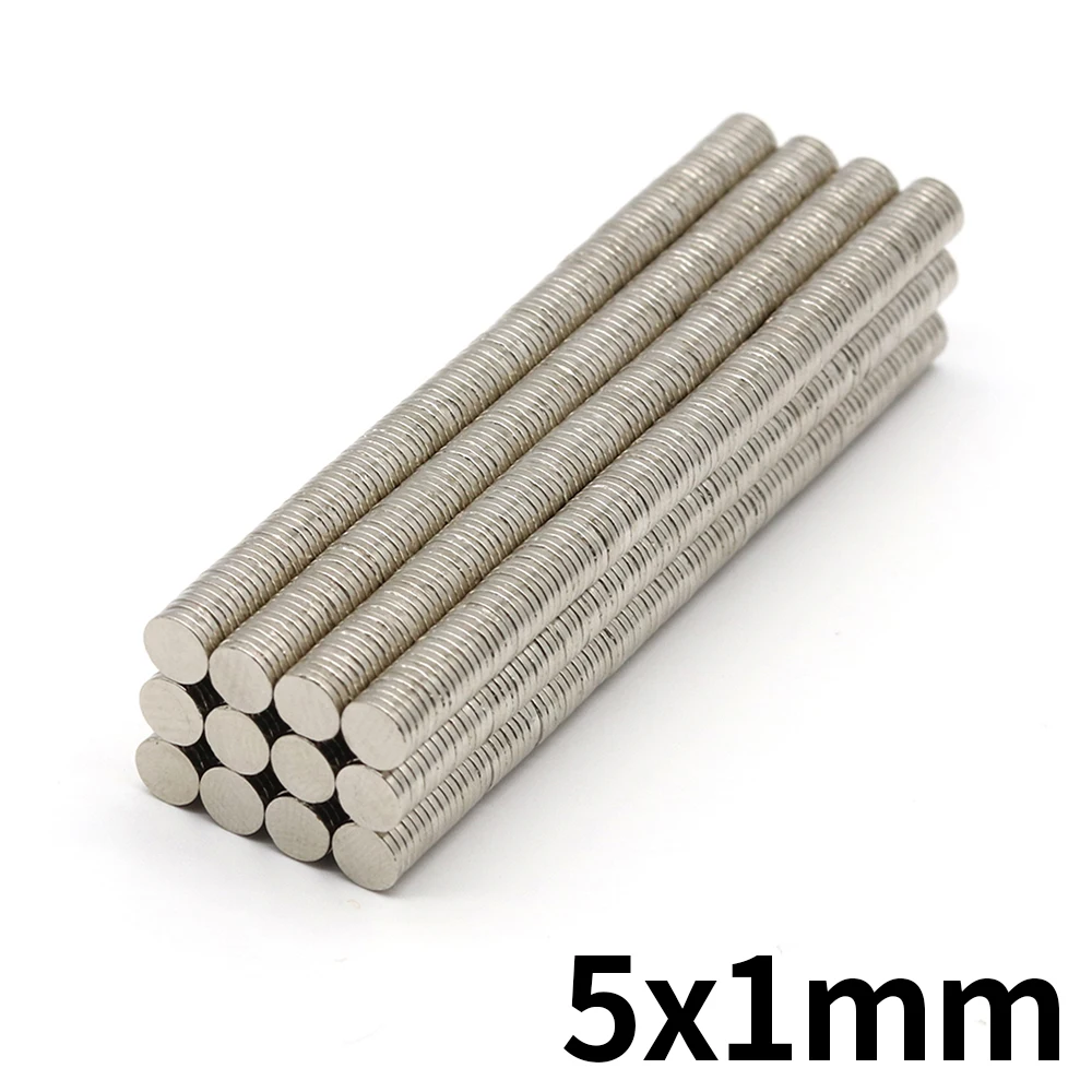 10-20-50-100-200-500Pcs-Small-Round-Magnet-5x1-Neodymium-Magnet-N35-5mm ...