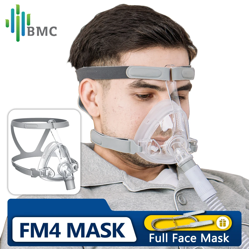 BMC-FM4-CPAP-Mask-Full-Face-Mask-With-Headgear-For-APAP-Bipap-Machine ...