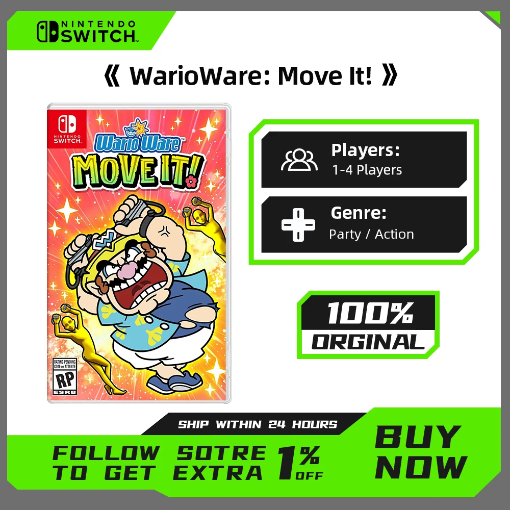 WarioWare-Move-It-Nintendo-Switch-Game-Deals-100-Original-Physical-Game ...