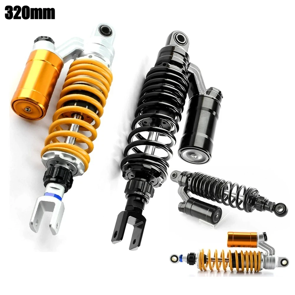1Pcs 320mm Universal Motorcycle Shock Absorber Adjustable Rear ...