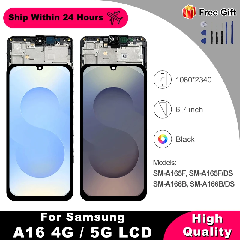 OLED For Samsung Galaxy A16 4G LCD SM-A165F SM-A165F/DS Display Touch ...