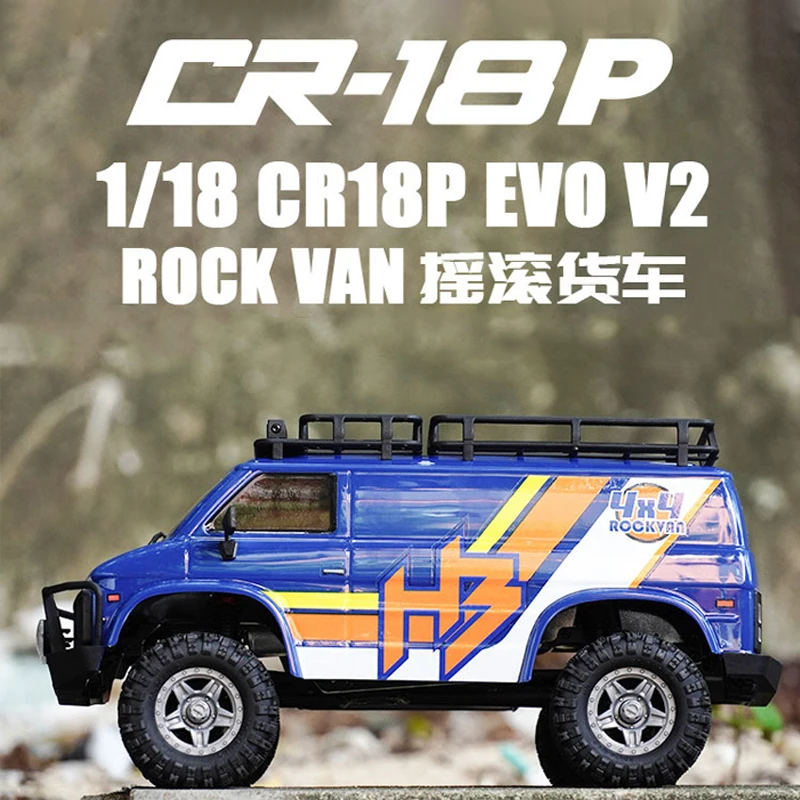 HOBBYPLUS 1/18 RC 4WD Brushed Climbing Car CR18P EVO V2 ROCK VAN Rock ...