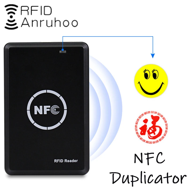Nfc Smart Card Encryption Reader 13.56mhz Tag Copier 125khz T5577 Token ...