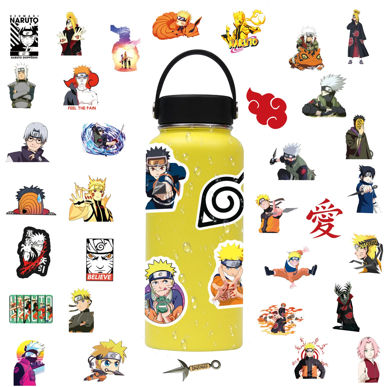 Anime NARUTO Akatsuki Uchiha Itachi Cosplay Stickers Graffiti For ...