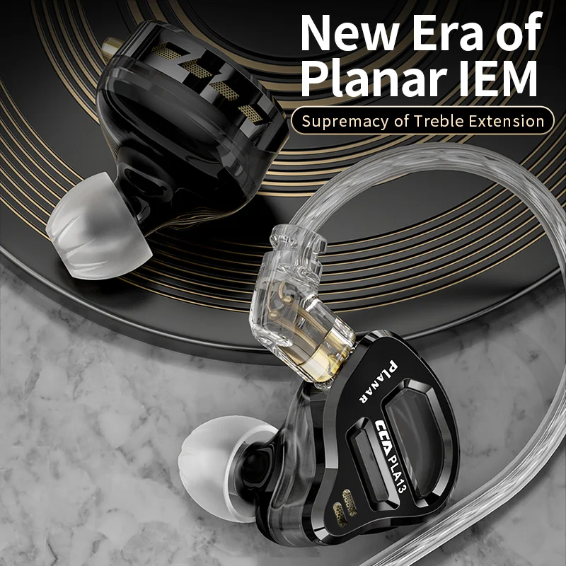 CCA-PLA13-HiFi-In-Ear-Earphone-Driver-Planar-IEM-Alloy-Faceplate-Resina ...