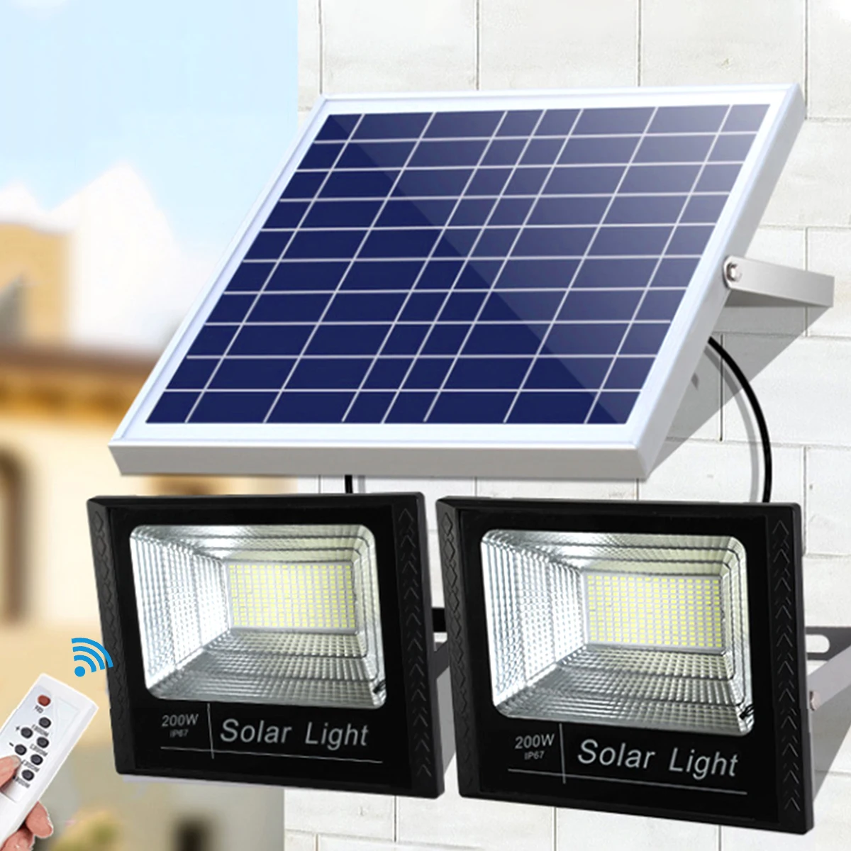 65W-Solar-Lamp-Spotlight-LED-High-Power-Light-Remote-Control-Solar ...