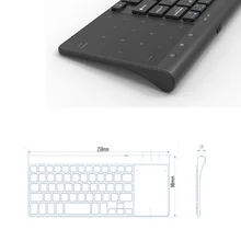 Slim 2.4g Wireless Keyboard With Touchpad Mouse Number Numeric Usb Wireless Keypoard For Android ...