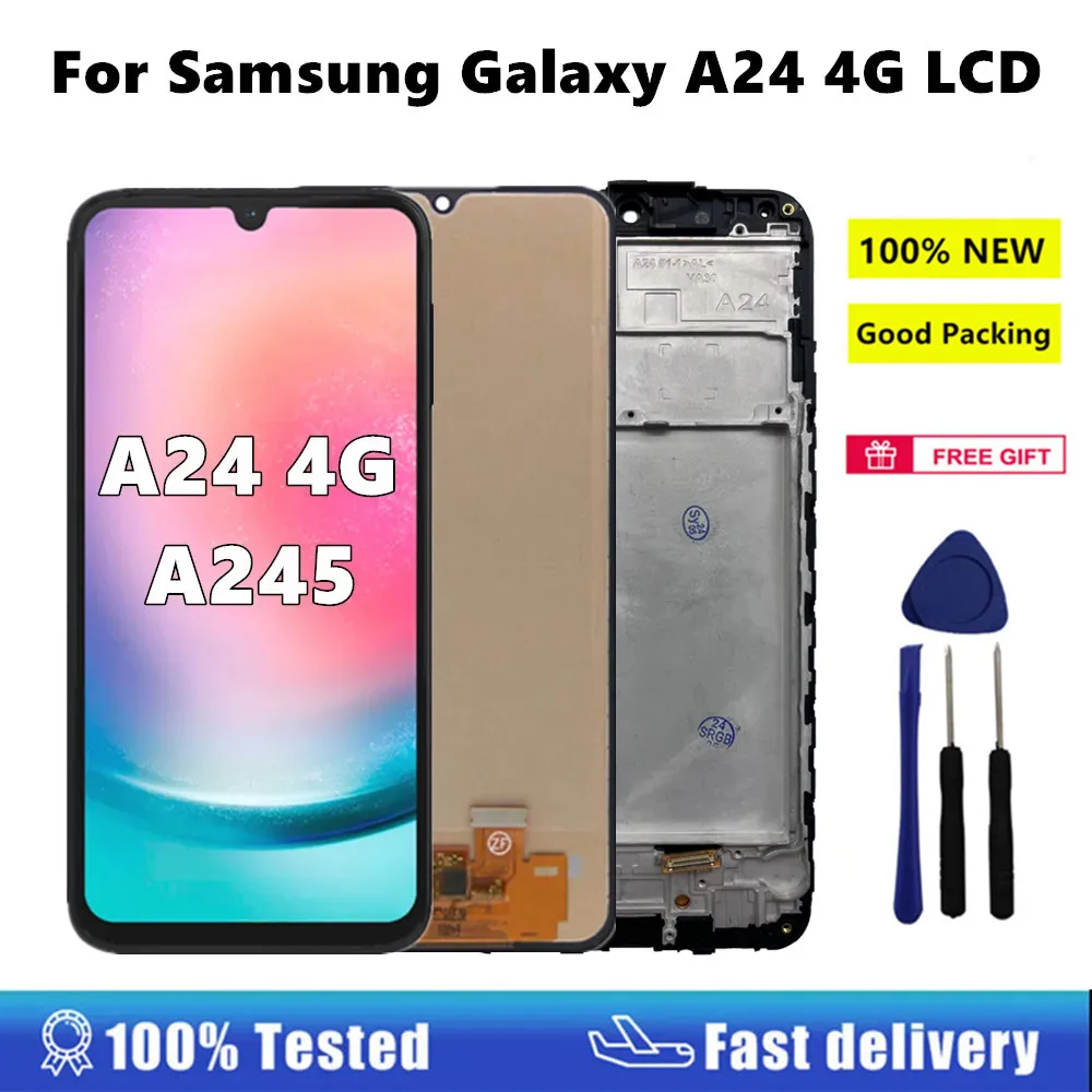 Pantalla-LCD-AMOLED-para-Samsung-Galaxy-A24-4G-A245-reemplazo-de ...