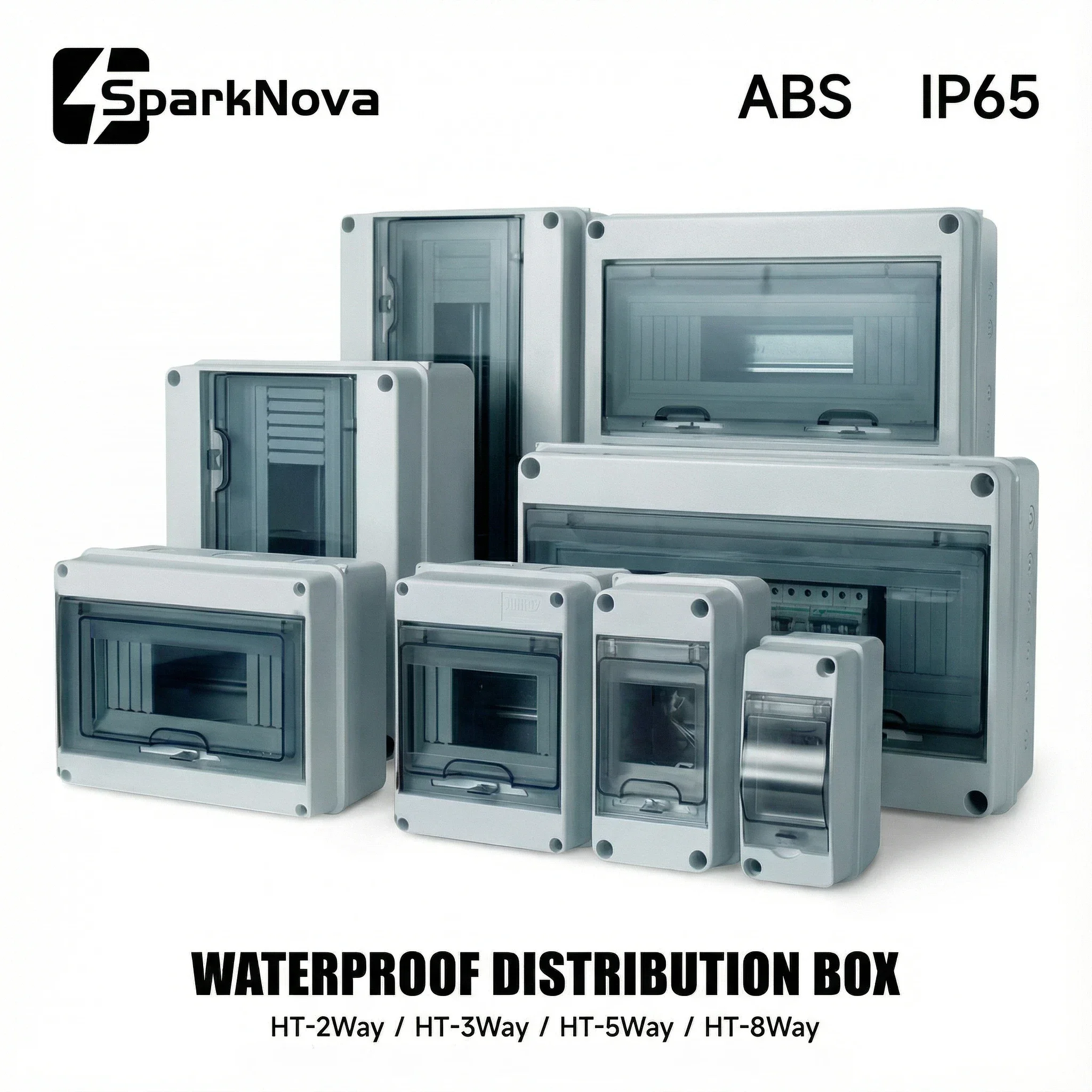 IP65 Waterproof Electrical Junction Box ABS Plastic Distribution Board ...
